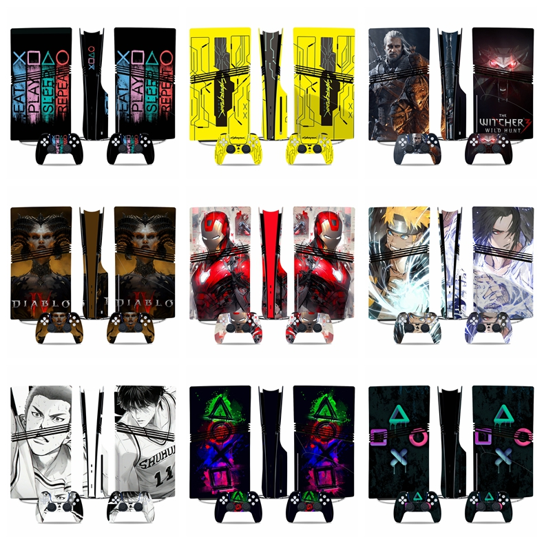50 Colors Skin Sticker Compatible with Sony Playstation 5 Pro Disc ...