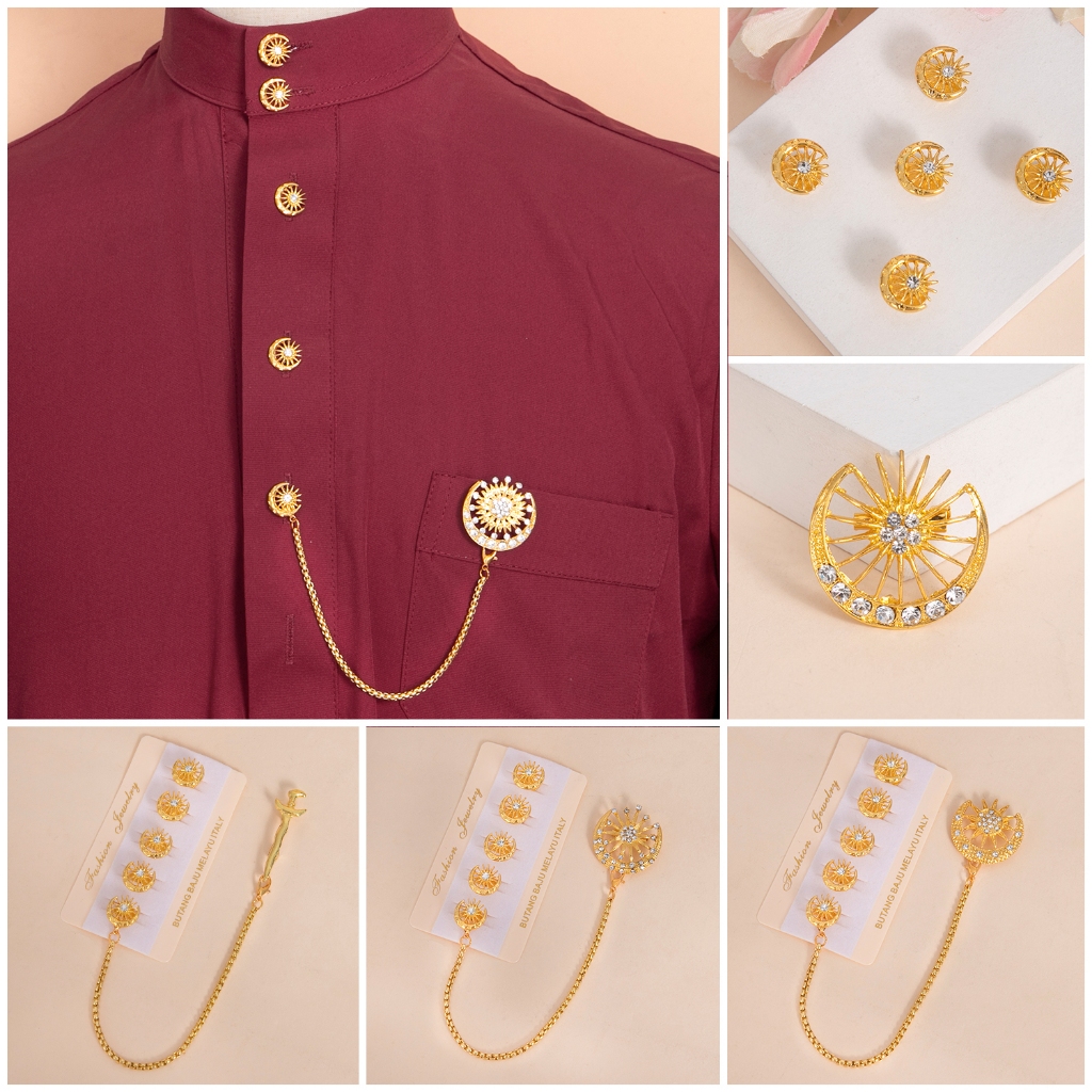 Fashion Butang Baju Melayu Gold /interesting designs/Viral Rantai ...
