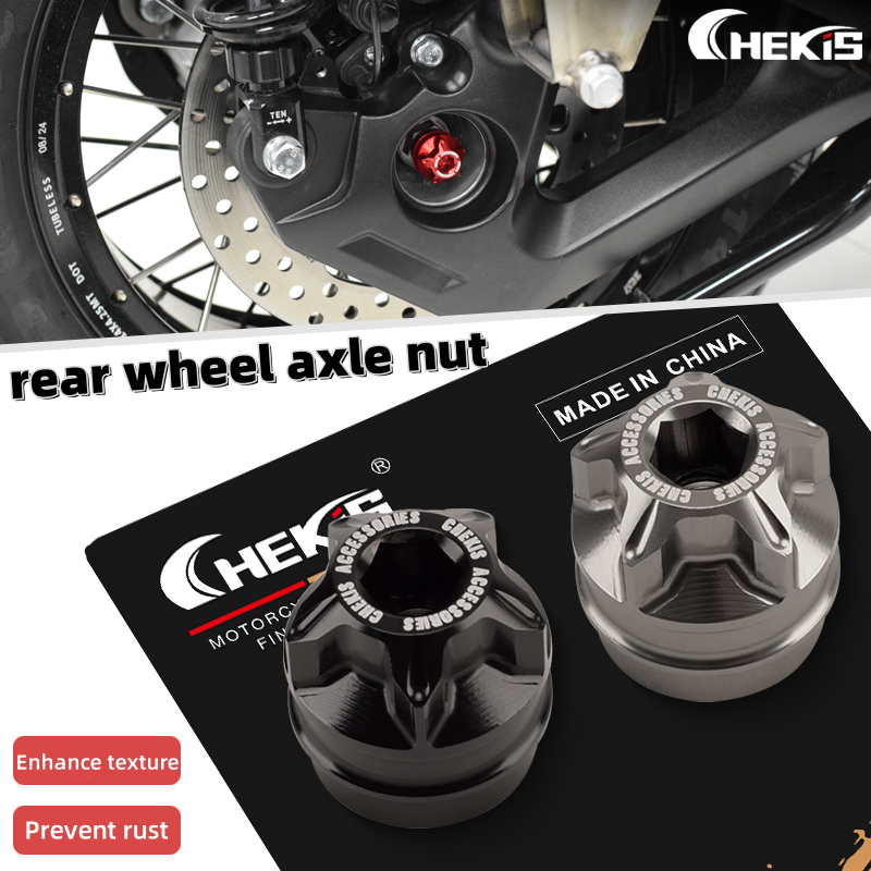 Chekis Modified Rear Axle Nut Anti-Rust Screw Cap for YAMAHA XMAX300 ...