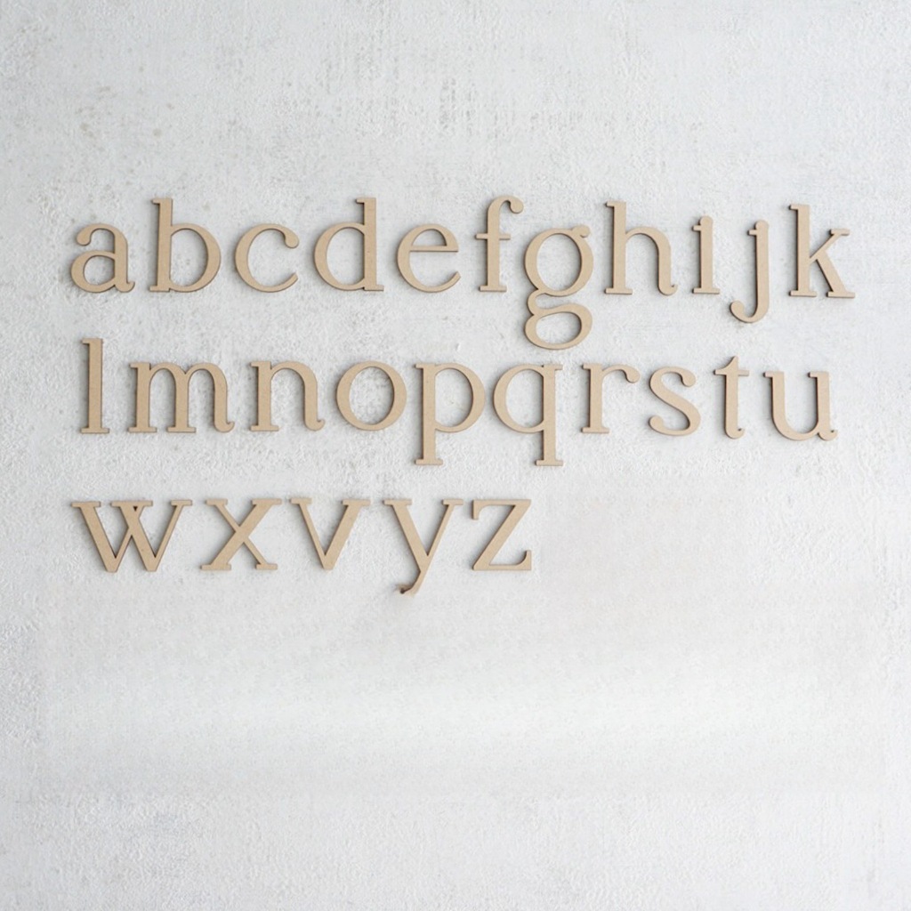 DIY Name Wooden Alphabet 5CM Background Letters Door Number Baby ...