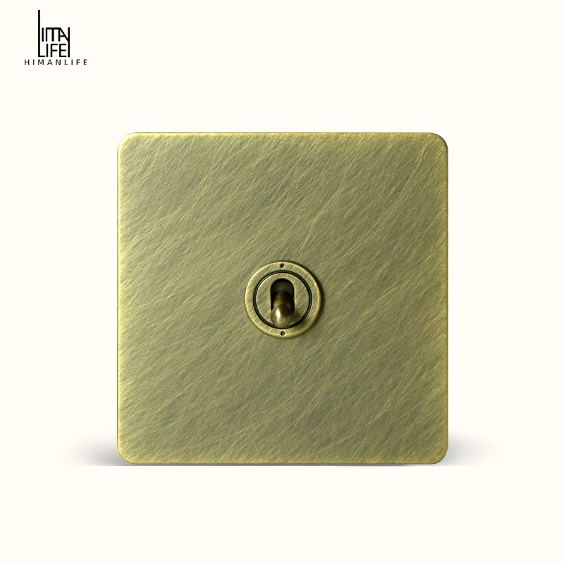 Avoir Switch And Socket 13A Usb Type-C Bronze Retro Lever Stainless ...