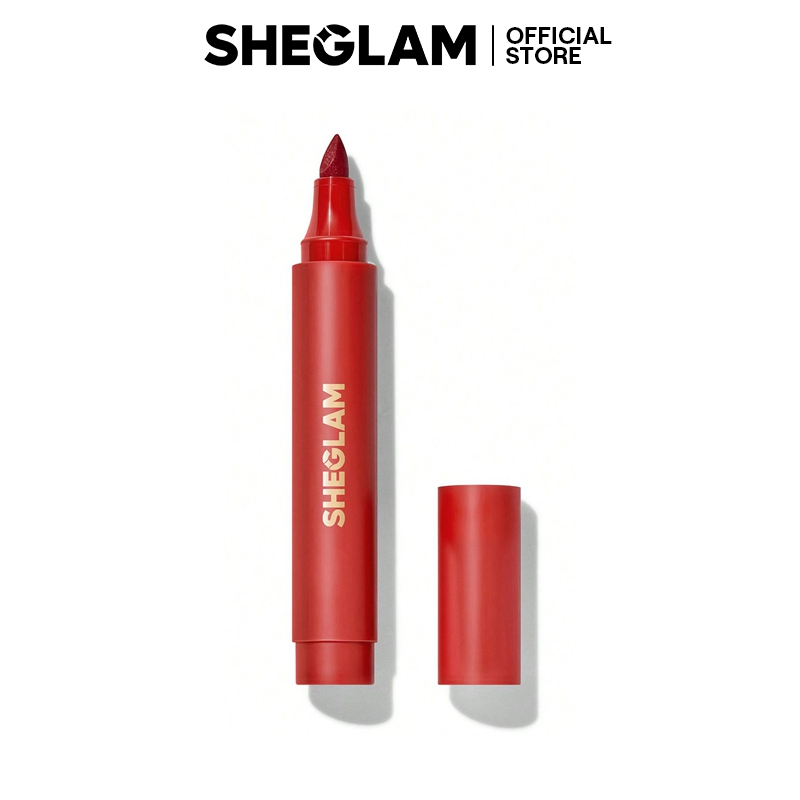 SHEGLAM Love Stained Lip Tint Marker - Matte Red Pewarna Bibir & Noda ...