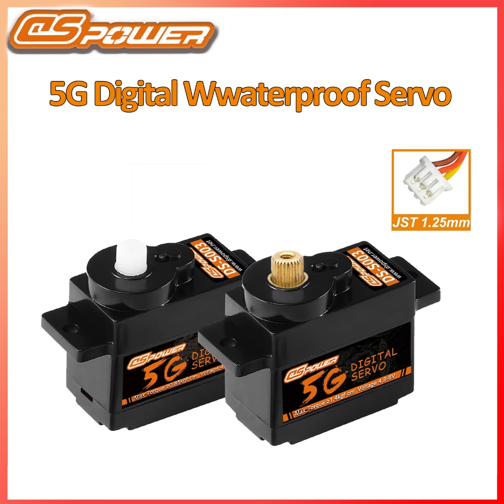 DSpower 5g Plastic/Metal Gear JST/JR Plug Digital Micro Servo For RC ...