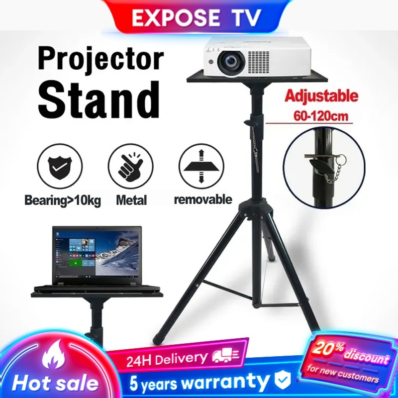Projector Stand Tripod Foldable Laptop Tripod Laptop Stand Speaker ...
