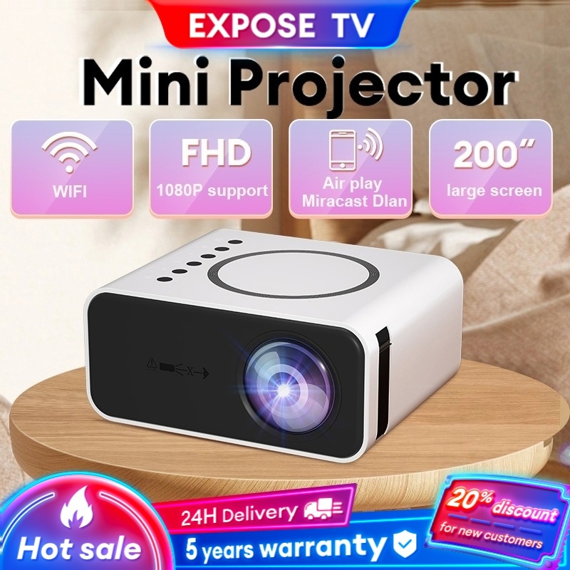 Projector Bluetooth 4K FULL HD 1080P Mini Projector WIFI LCD Led ...