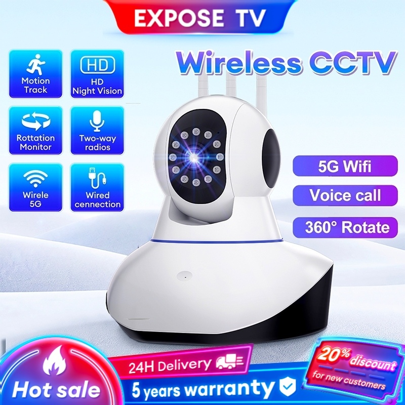 360 Degree Panoramic CCTV Camera No Dead Angle Monitor Wireless Home ...