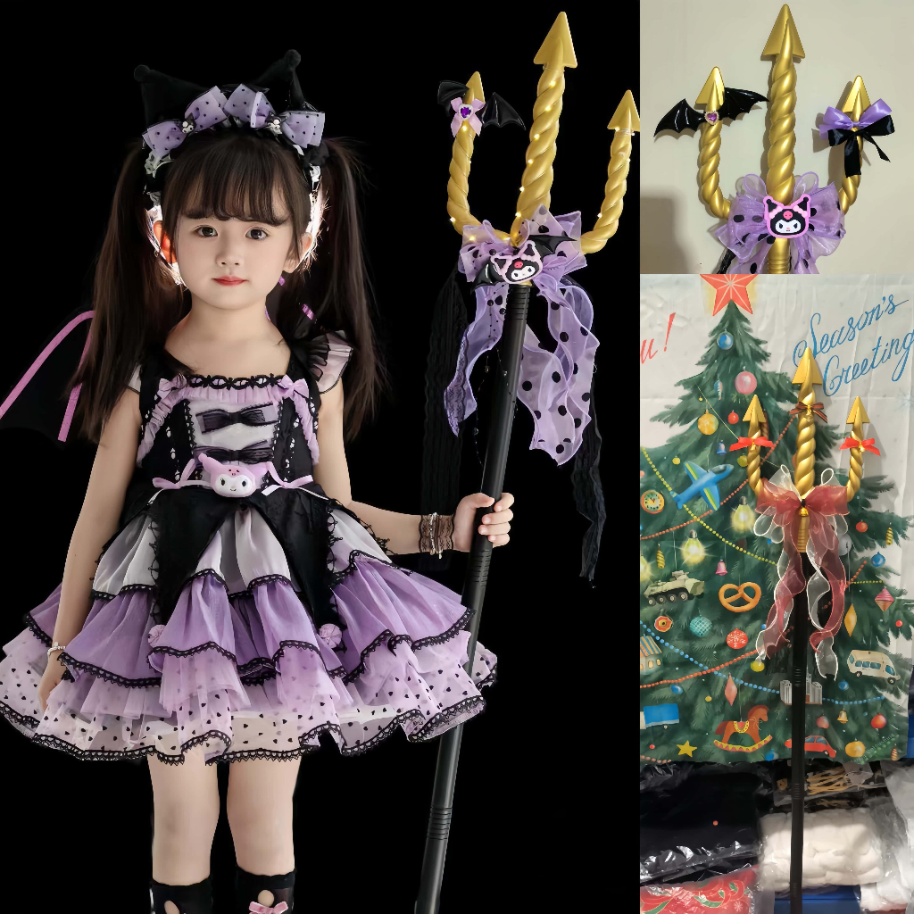 Christmas Bell Trident Kuromi Trident Scepter Gold Scepter Lolita ...