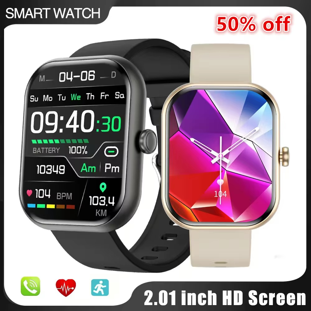 2024 New Bluetooth Call Smart Watch Heart Rate Custom Dials Sport Men ...