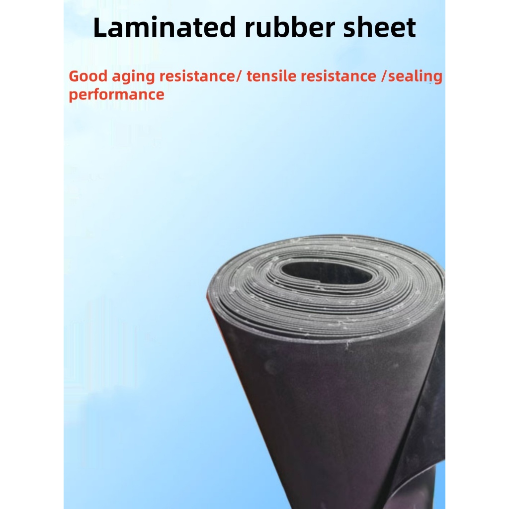 Laminated rubber sheet with cloth rubber sheet, rubber soft sheet, oil ...