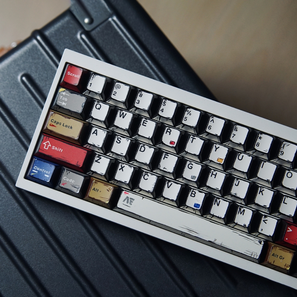 Comic style Mixed light Keycaps PBT cherry Profile for MX Switches ...