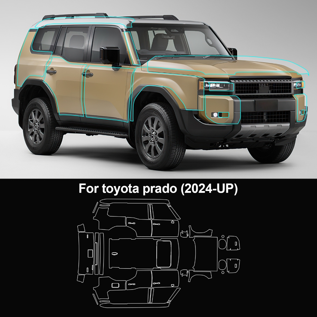 For Toyota Land Cruiser Prado LC250 2024 2025 Pre Cut PPF Car Paint ...