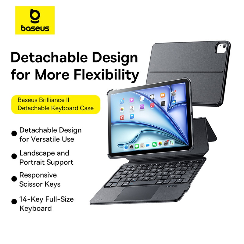 Baseus Brilliance Series 2 Detachable Keyboard Case for Pad Pro 11/12.9 ...