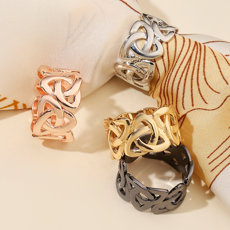 Silk Scarf Ring Brooch for Women Girls Simple lines Shawl Scarves ...