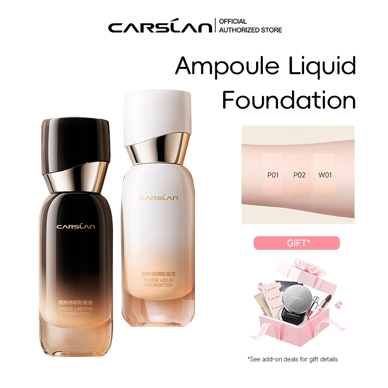 Carslan Liquid Foundation With Hydrating Serum 24H Long-Lasting ...