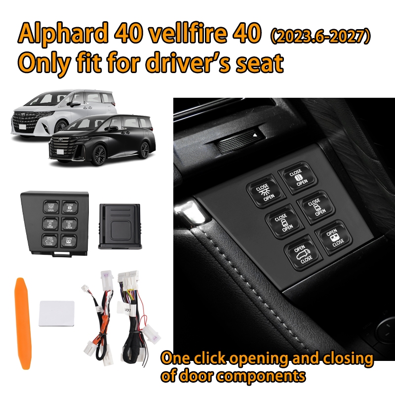 Alphard 40 vellfire 40（2023.6-2027）driver's door control panel assembly ...