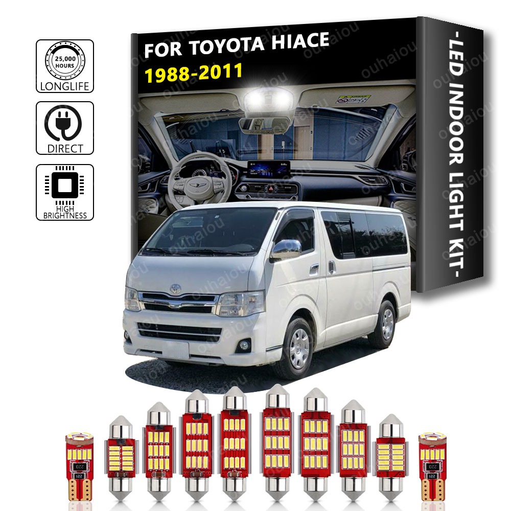 For Toyota Hiace Truck Hiace 1988-2011 Canbus Interior LED Vehicle Bulb ...