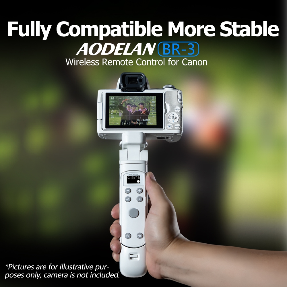 AODELAN Wireless Shooting Grip Tripod with Remote Control with Screen Rechargeable For Canon EOS ...