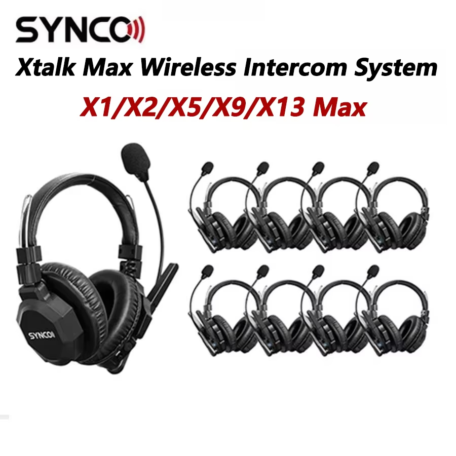 SYNCO Xtalk XMax X2Max X5Max X9Max X13Max Wireless Intercom System 2.4G Communication Headset ...
