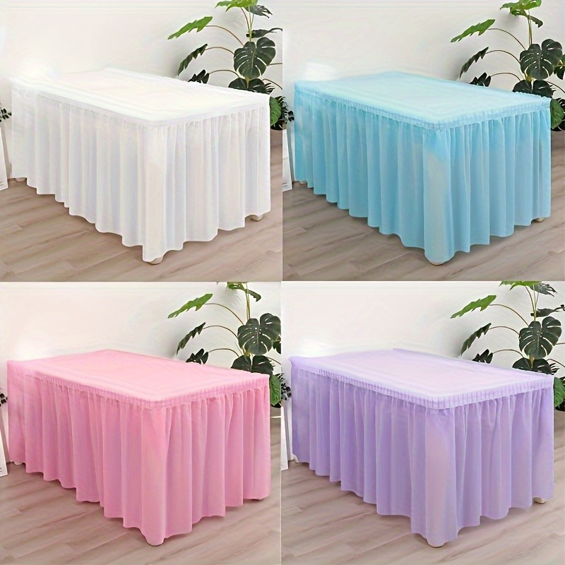 【Local Stock】Waterproof Table Cloth Skirting Meja 6-8 Kerusi Alas Meja ...