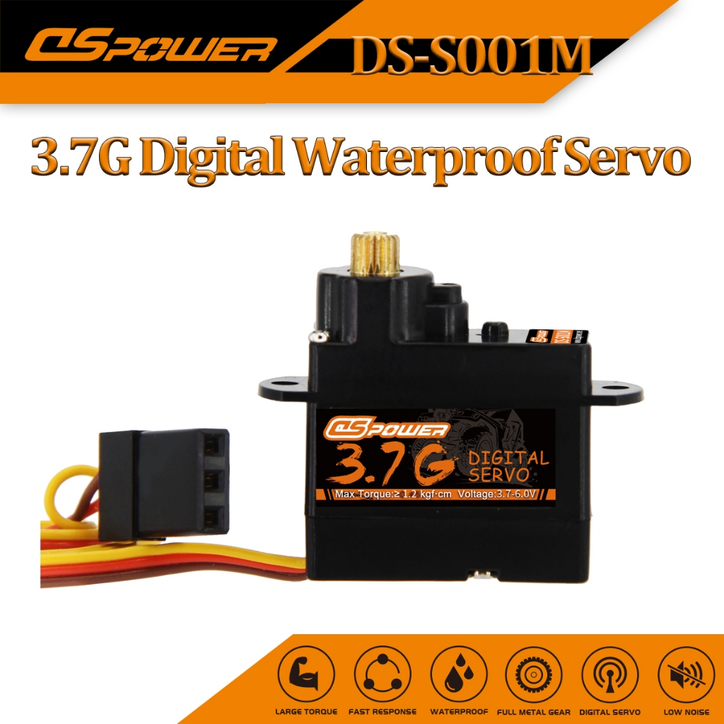 DSpower 3.7g Digital Servo Metal Gear High-precision Micro Servos For RC Plane Car Helicopter ...