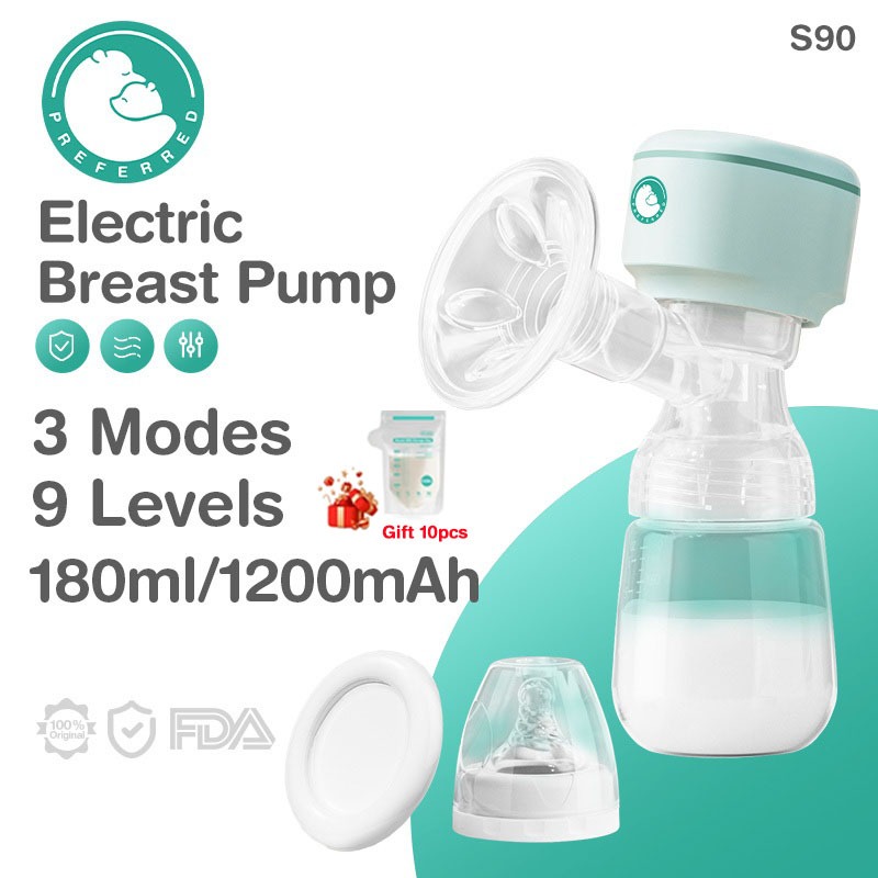 Preferred Breast Pump Breastfeeding Painless Massage Electric Breast ...