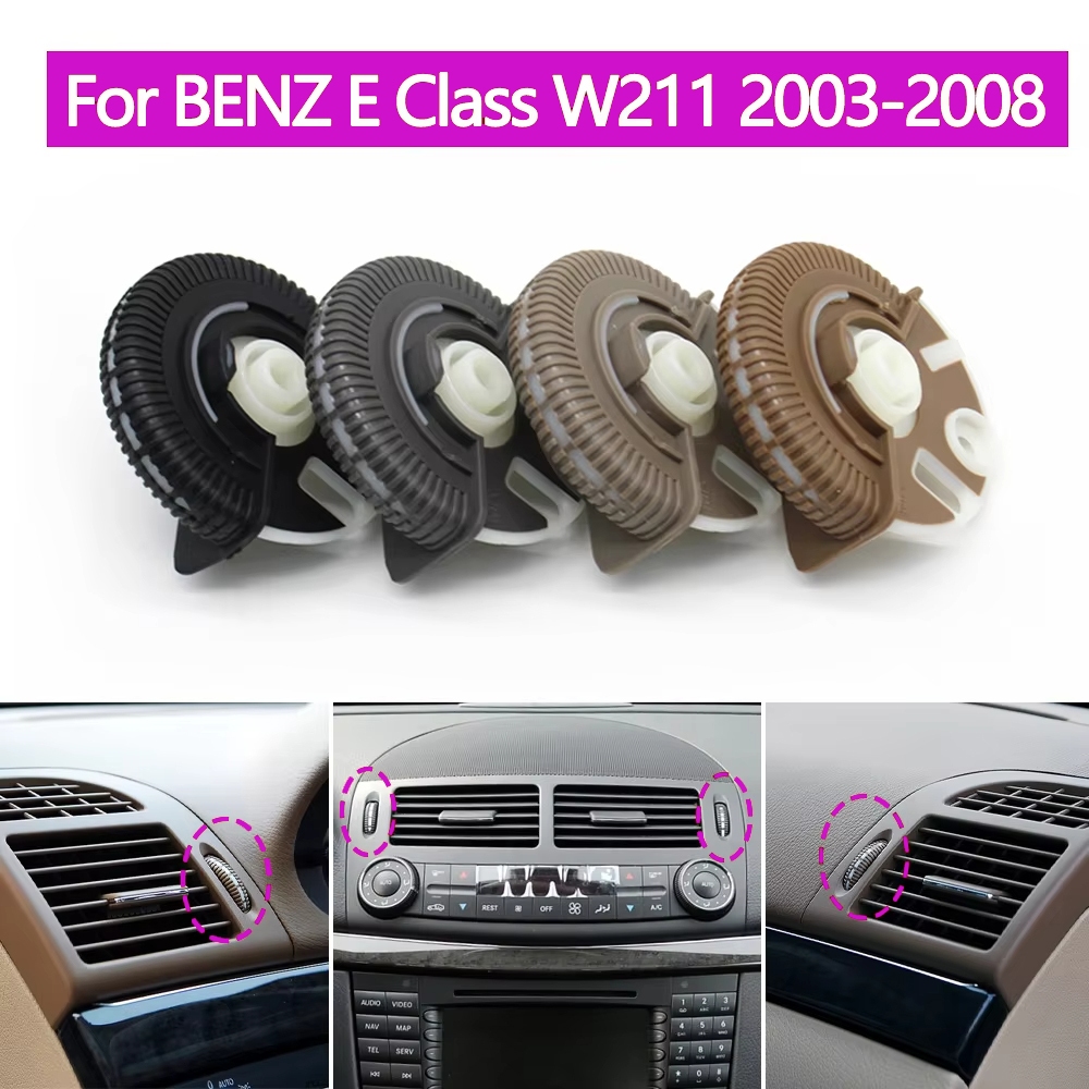 For Mercedes BENZ E Class W211 2PCS Set Car Front Rear Air Conditioning AC Vent Rolling Wheel ...
