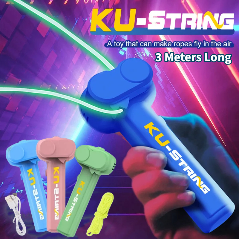 (Local Stock) String Rope Glow in The Dark Rope Launcher Toy Portable ...