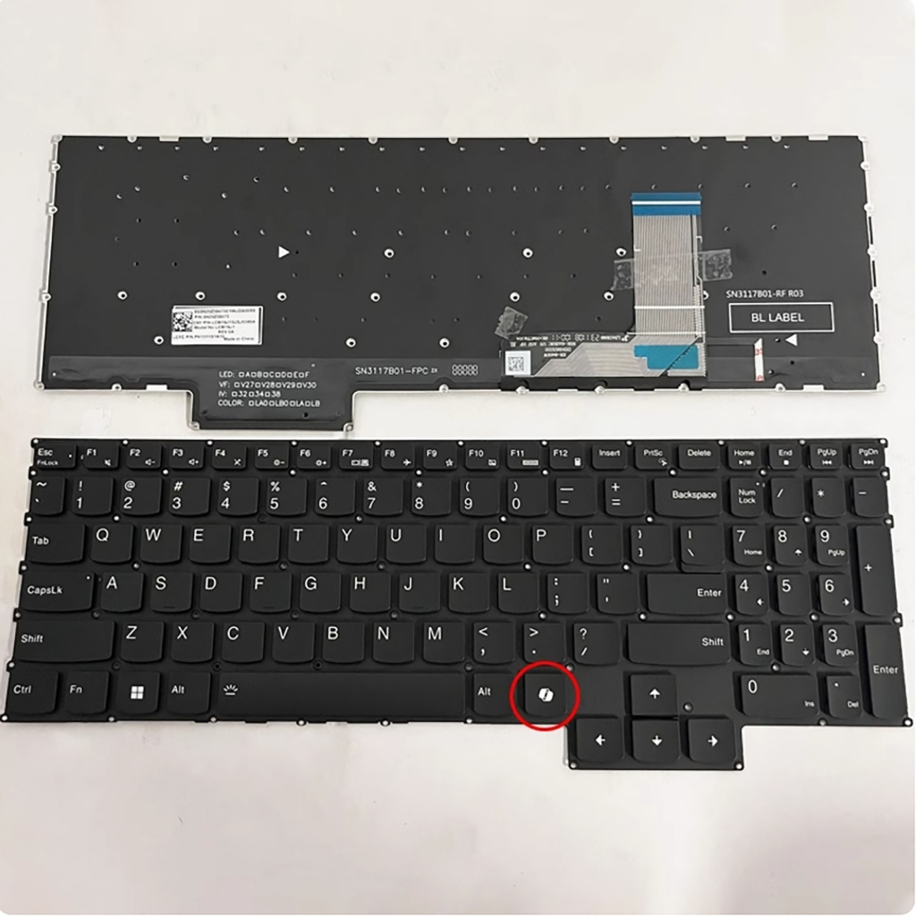 US for Lenovo Legion Slim 5 16IRH8 16APH8 16AHP9 16AHP9 Laptop Keyboard ...