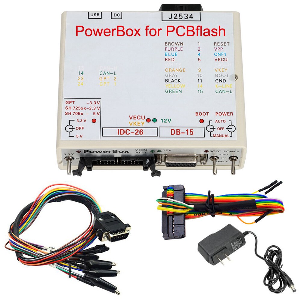 Newest Power Box J-TAG for H-itachi FLASH Via j2534 Works For FLASH ECU-Soft OBD ECU Programmer ...