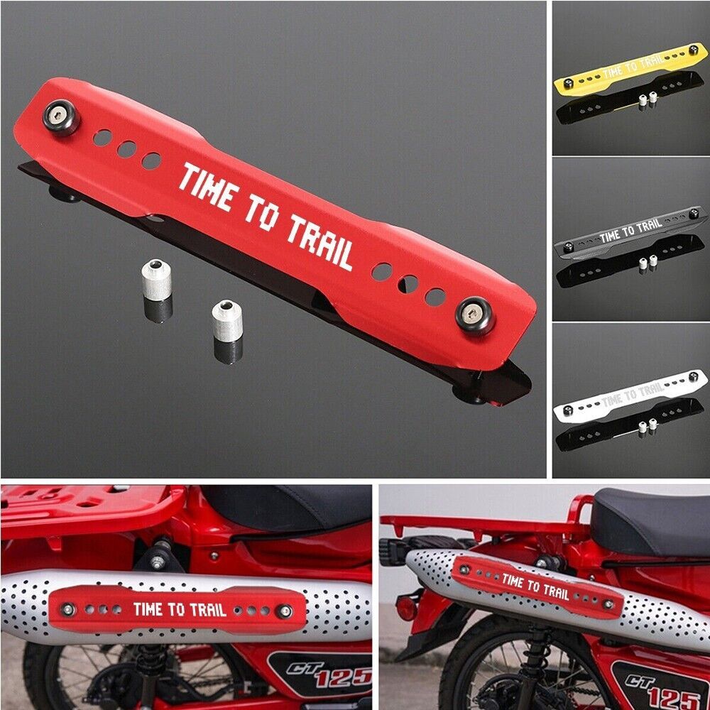CT125 Logo Motorcycle Exhaust Heat Shield Guard - Aluminum Muffler Pipe Protector for Honda ...