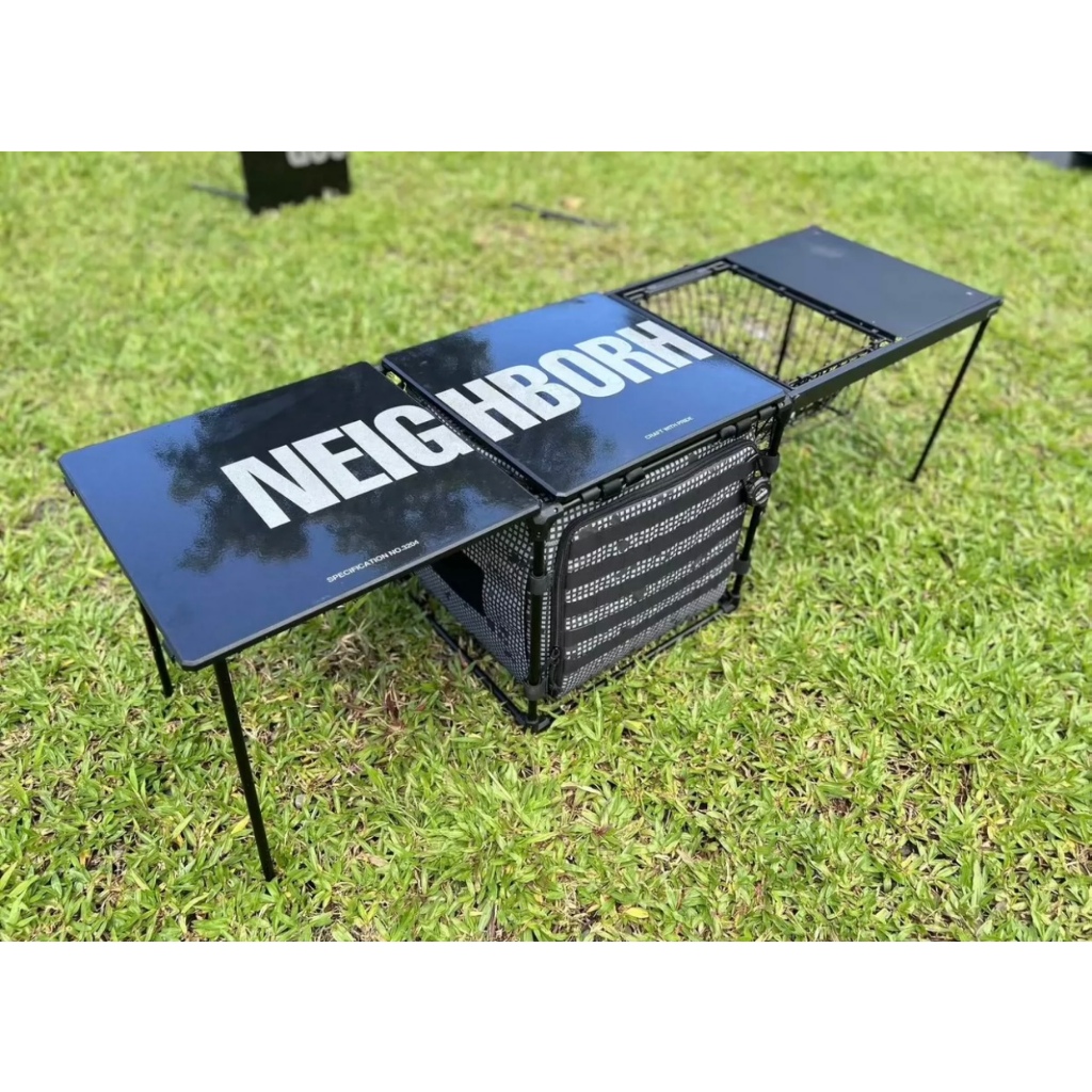 Outdoor camping table, foldable storage table, large cube square ...