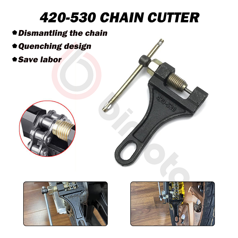 Motorcycle Heavy Duty 420-530 Steel Chain Breaker Cutter Remover Tool ...