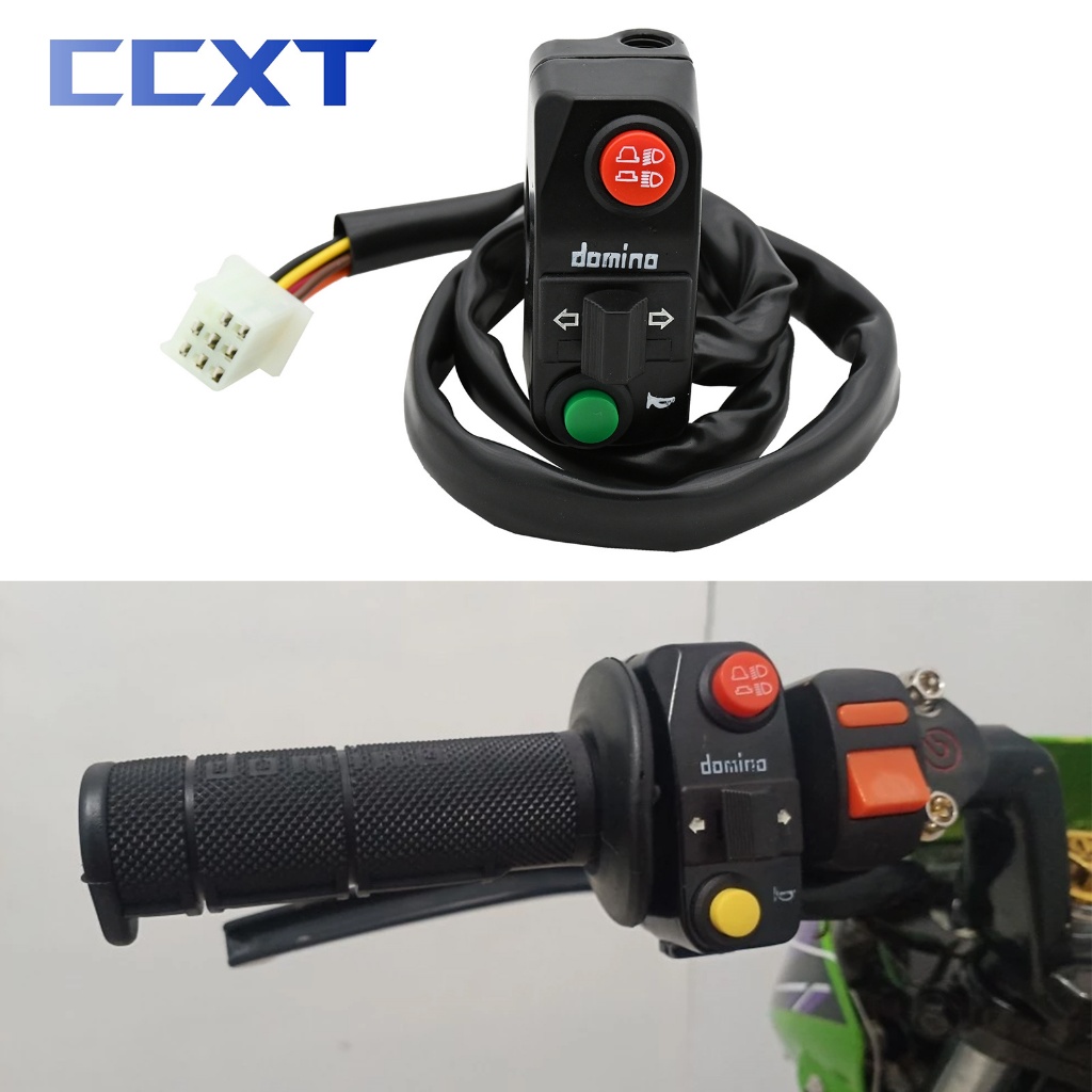 Motorcycle Scooters ATV Far Near Light Button Switch Horn Turn Signals ...