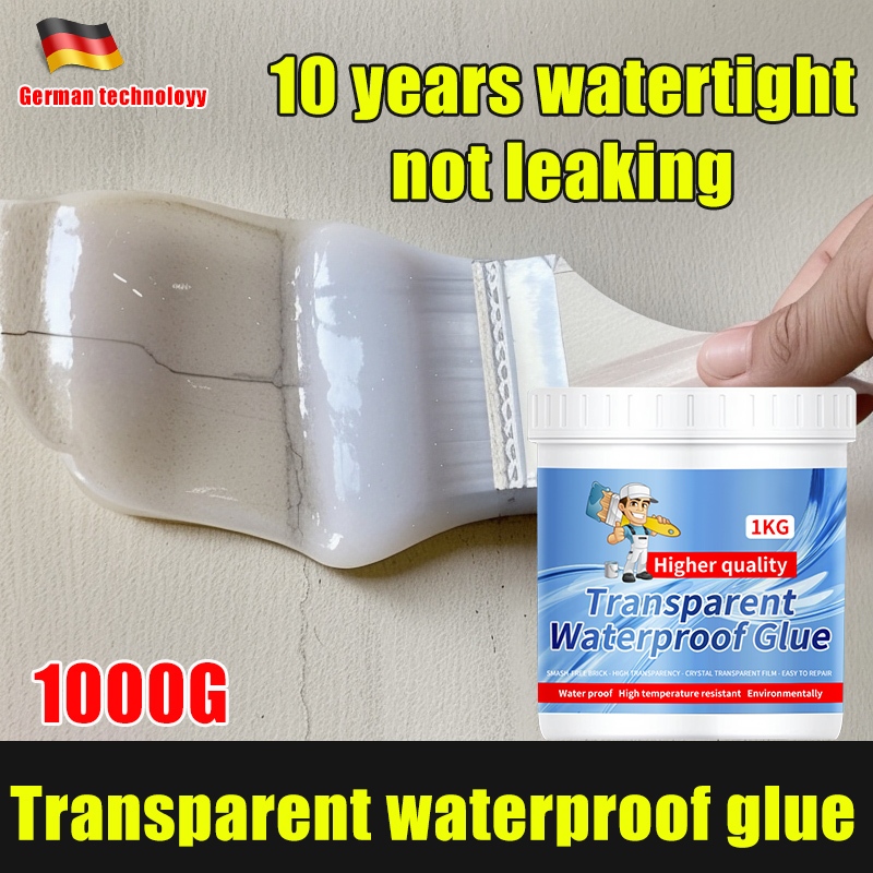 1000G Free Brush Super Transparent Waterproof Sealant Glue Repair ...
