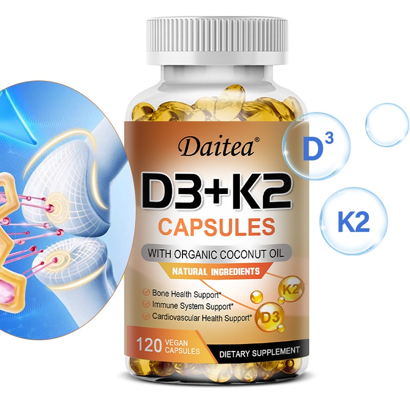 Daitea Vitamin D3+K2 Supplement, Available in 30, 60 and 120 serving ...