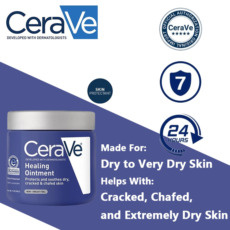CeraVe Healing Ointment 340g With Cracked, Chafed, and Extremely Dry ...