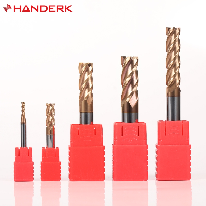 HANDERK Carbide 4Flute End Mill Milling Cutter with TiSIN Coating ...
