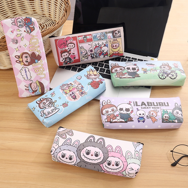 Cute Labubu Labu Pencil Case Student Stationery School Supplies Cartoon ...