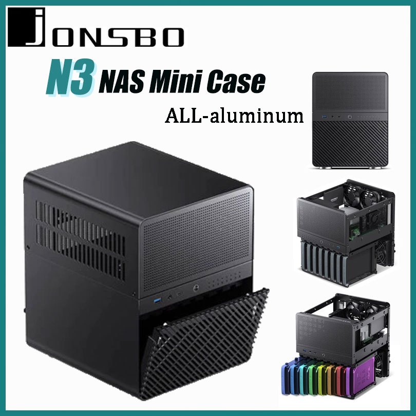 JONSBO N3 Aluminum Mini NAS Small Computer Case ITX Host Black | Shopee ...