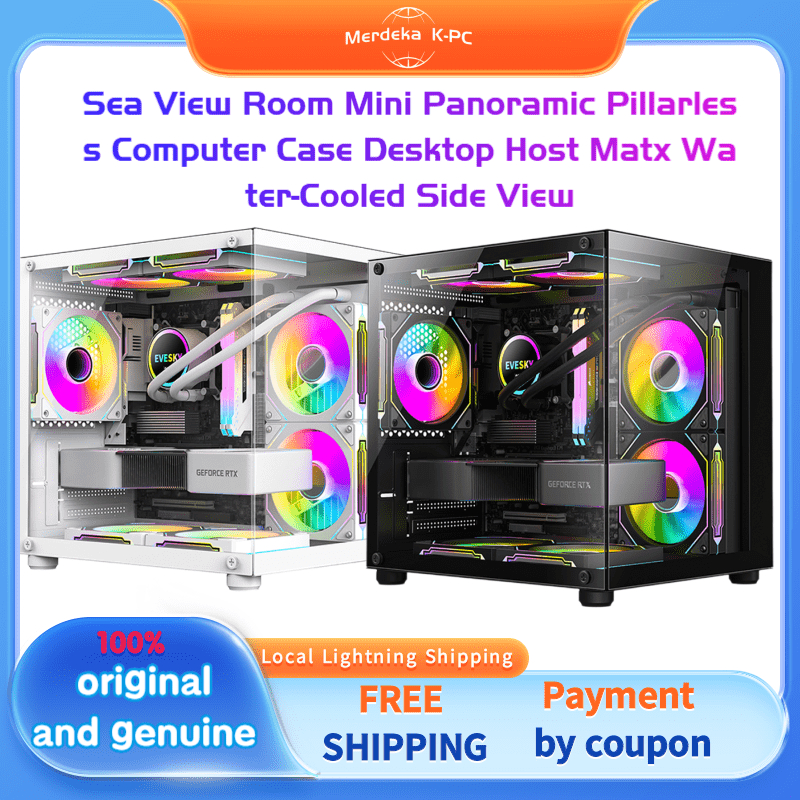 LingYao Mini DIY Sea View Room PC Case Desktop Chassis Supports 240 ...