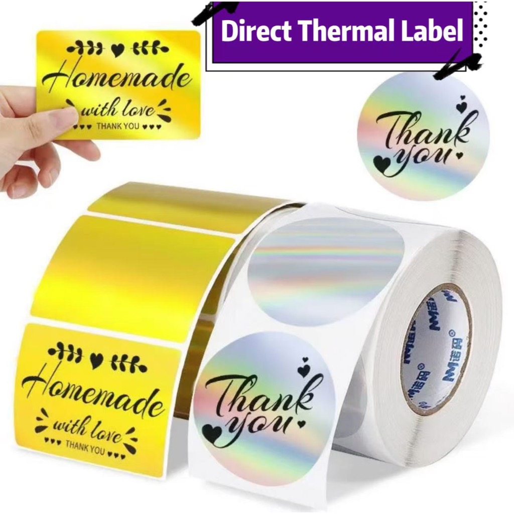 Gold Silver Color Direct Xprinter Thermal Printer Waybill Sticker15mm ...