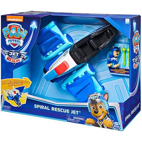 Paw Patrol, Jet to The Rescue Deluxe Transforming Spiral Rescue Jet ...