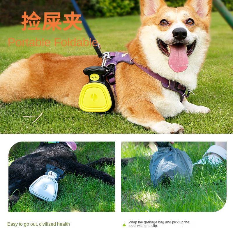 Pet Toilet Picker Outing Walking Dog Shit Picker Foldable Portable ...