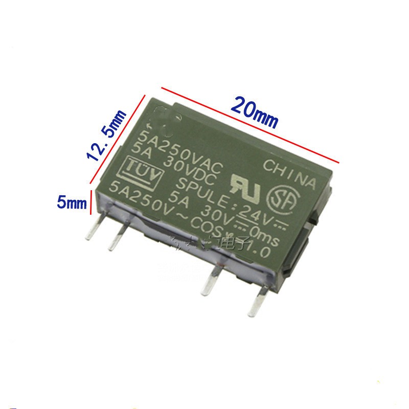 Mini Relay PA1a-5V 12V 24V 4 Pin Small Relay | Shopee Malaysia
