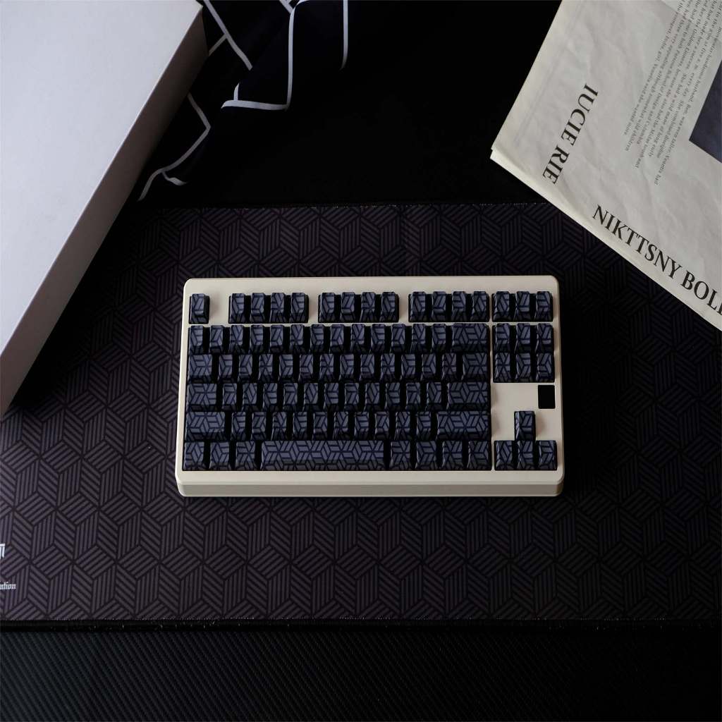 Cube Side light transmission Keycap 136 Keys PBT Material Cherry ...