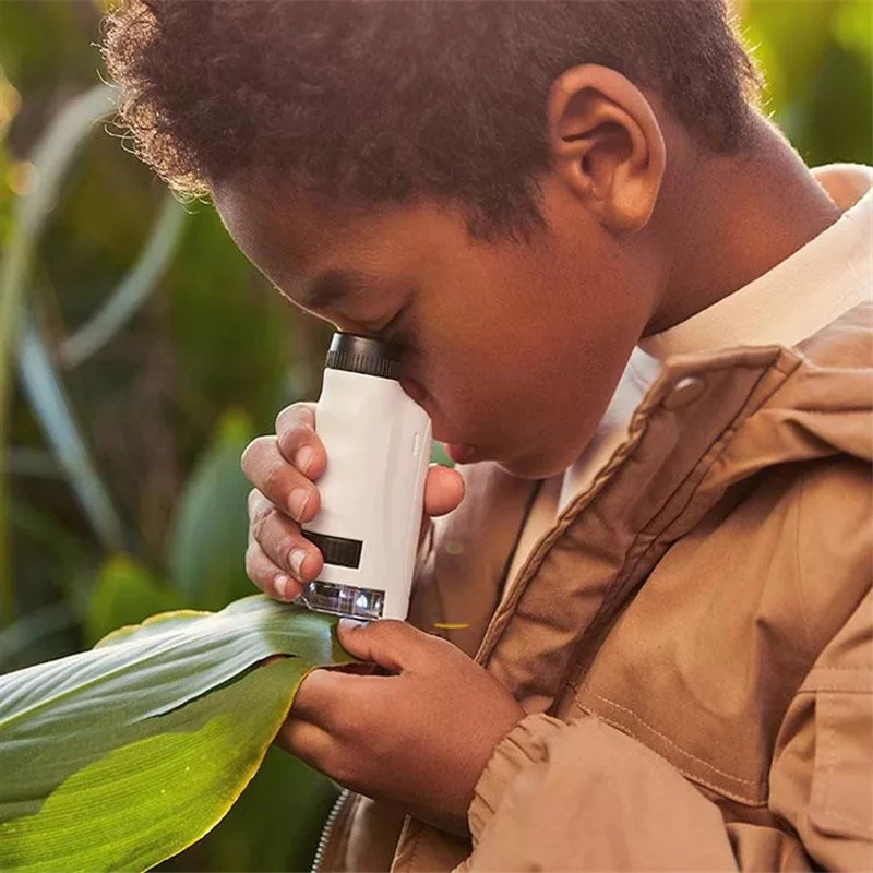 children Portable microscope toy birthday gift handheld scientific ...