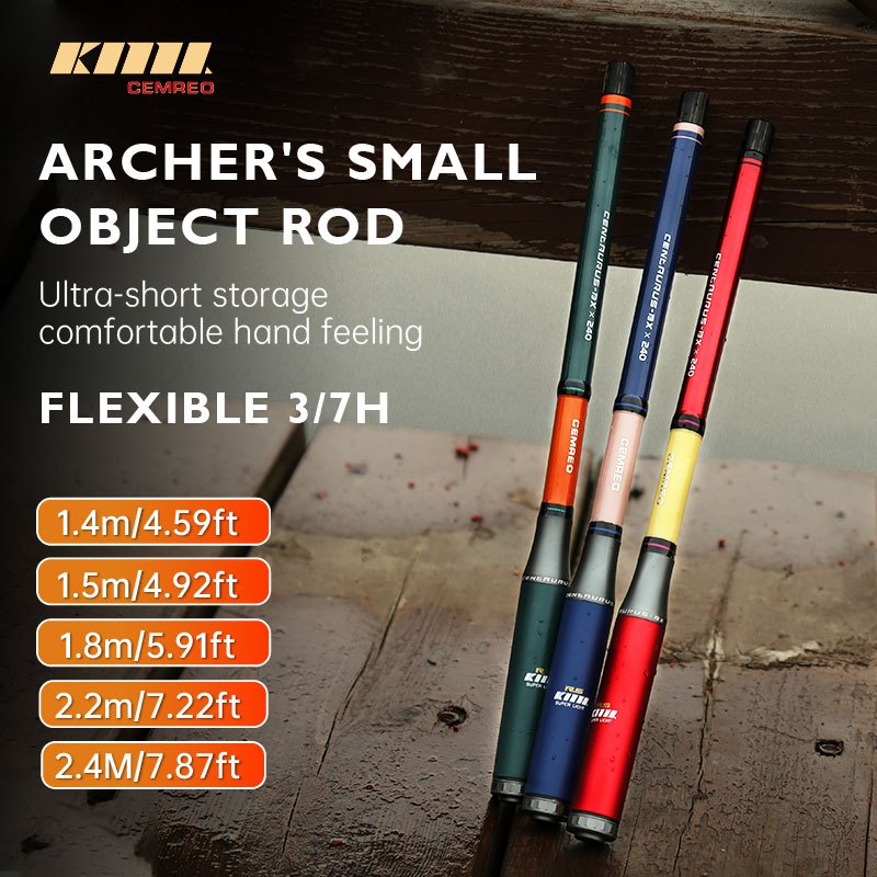 CEMREO 2025 New Small Object Rod Telescopic Travel Fishing Rod 1.4-2.4m ...