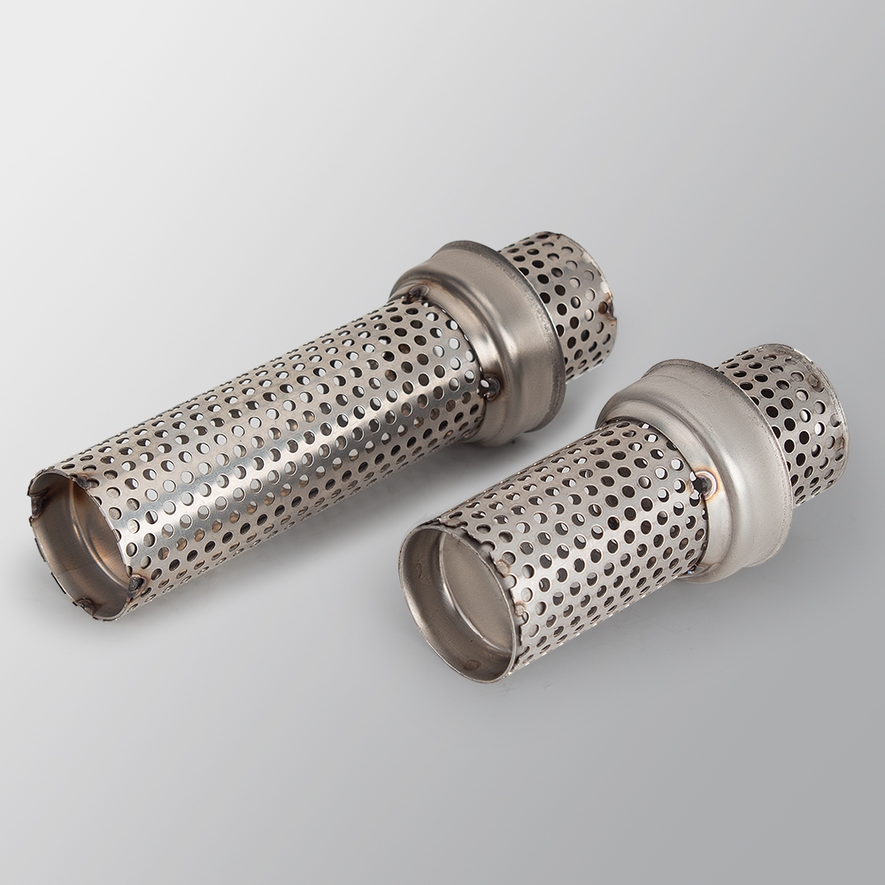 Universal 53mm Motorcycle Exhaust Muffler Catalyst DB Killer Porous ...