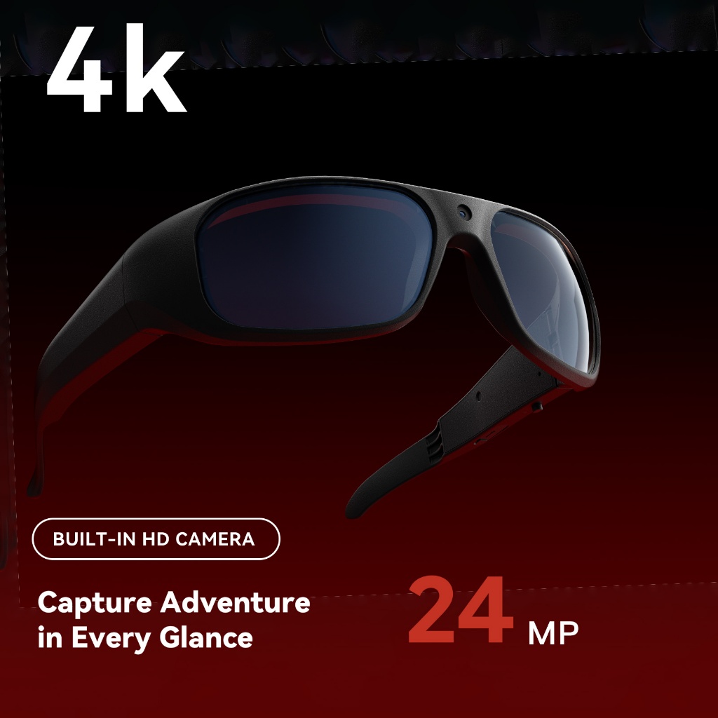 OhO Brave Camera Sunglasses ,Recording 4K Ultra HD Resolution Video ...