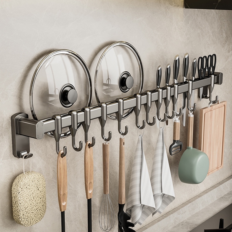 MEIDOO Kitchen Hanging Rack Plastic Material Wall Mounted Storage Rack ...